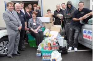 Food Donation to the Beacon Project Mansfield | ACE-ABC Taxis ...